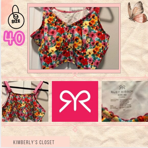 Ruby Ribbon | Intimates & Sleepwear | Ruby Ribbon Floral Wireless Bra ...